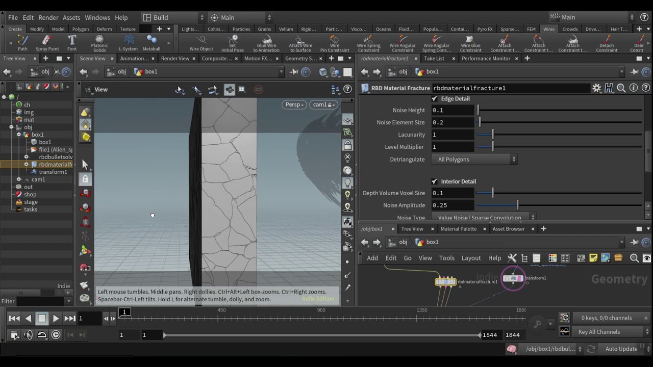 Houdini Rigid Body Impact Fractures - Quick Tip - YouTube