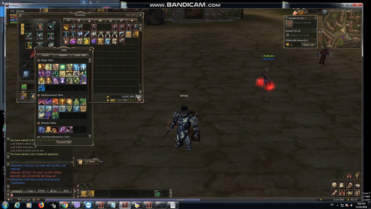 Lineage 2 Chronos Enchant PART 5 - YouTube