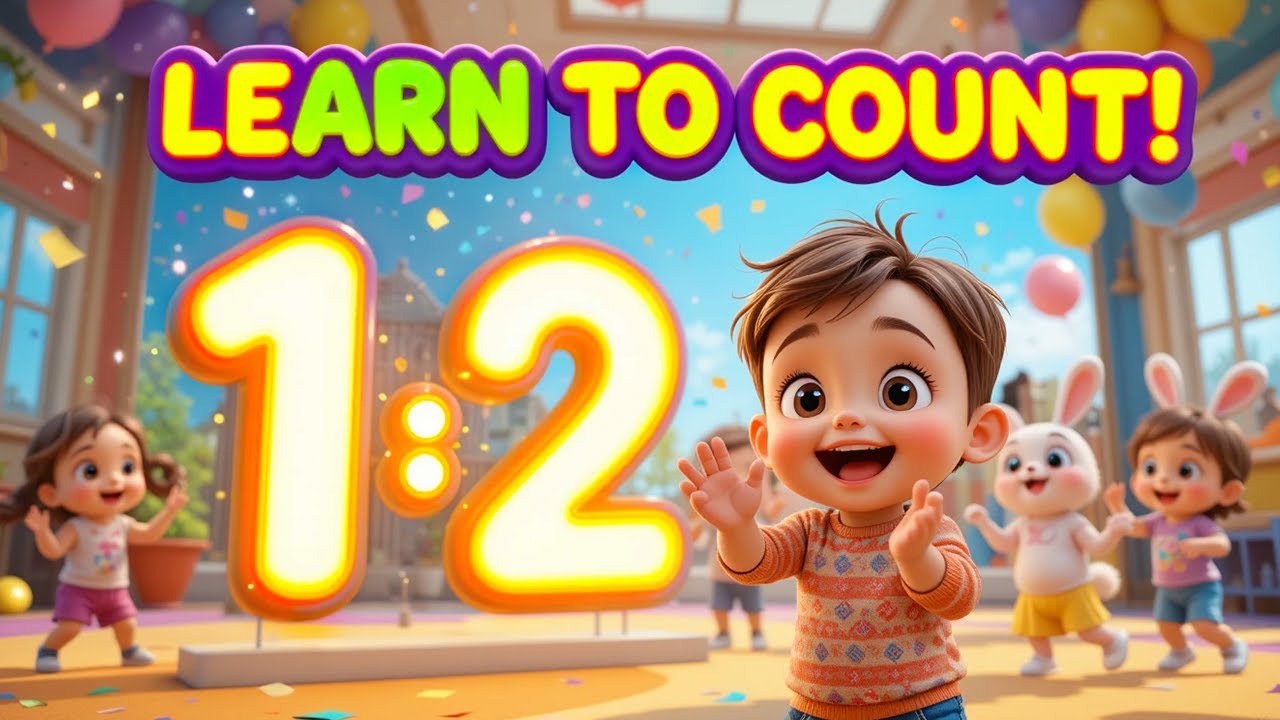 One, Two, Three, Count with Me! Fun Learning Song for Kids | 1to20 ...