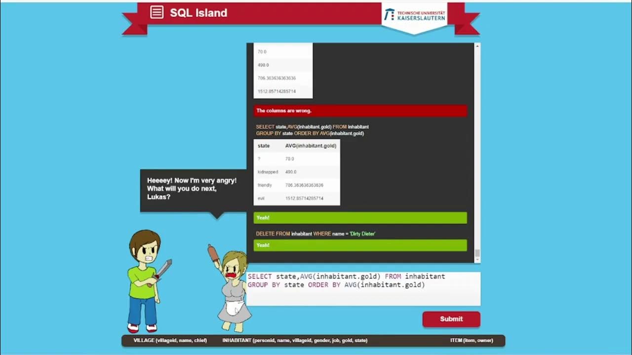 SQL ISLAND SOLUTIONS | Part 3/3 - YouTube