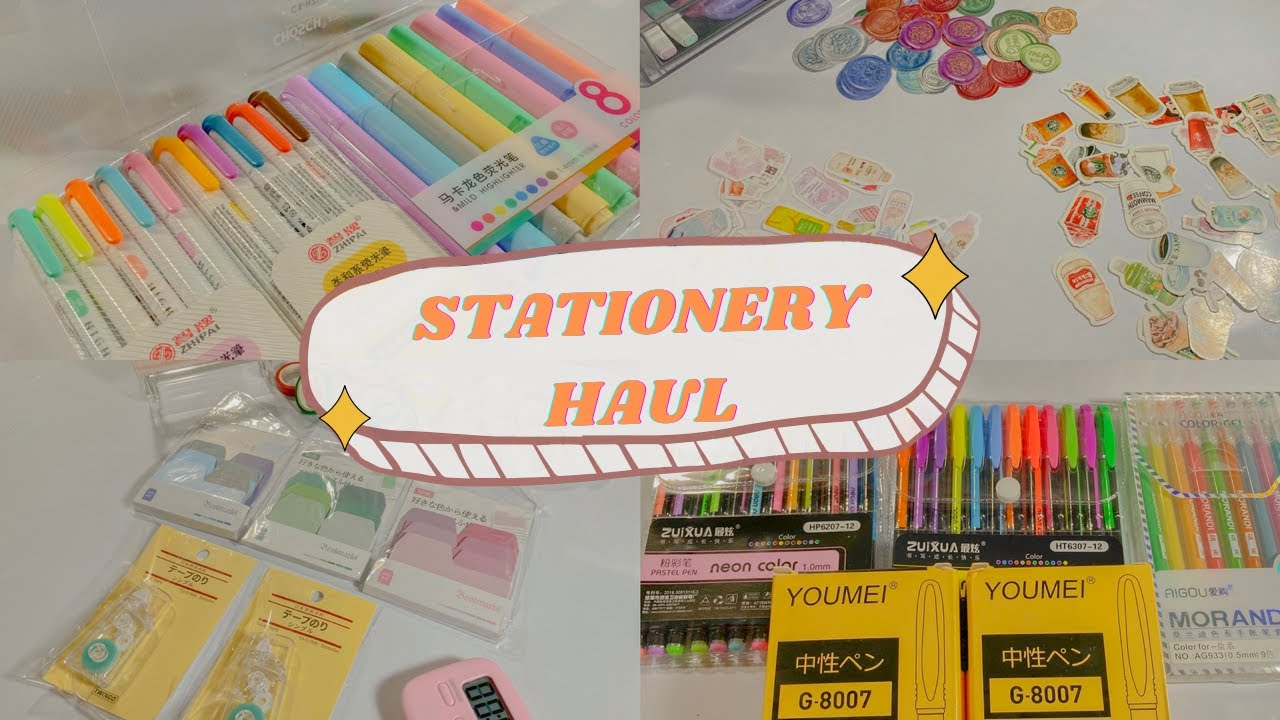 📝 shopee affordable stationery haul (pens, highlighters, stickers, etc ...