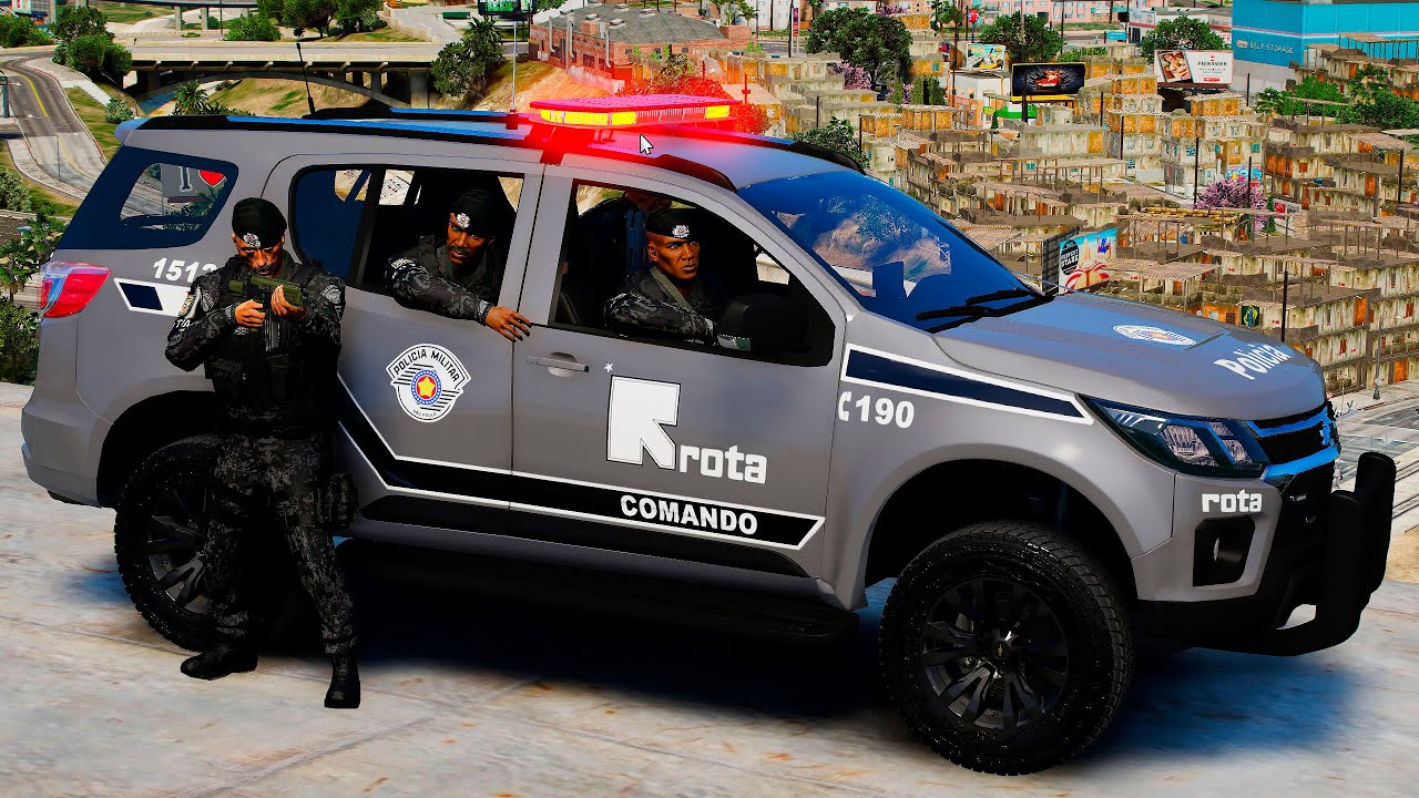 ENQUADRO DA ROTA + DISPAROS PMESP | GTA 5 POLICIAL - YouTube