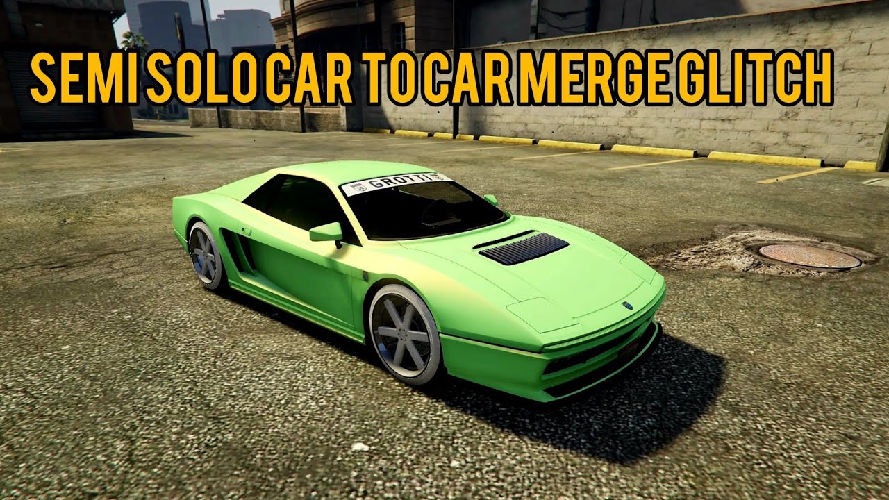 *Semi solo* Car to car merge glitch I GTA Online - YouTube