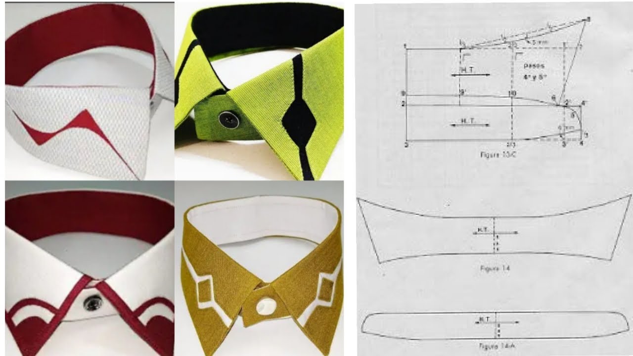 shirt collar pattern drafting/diy shirt collar/easiest shirt collar ...