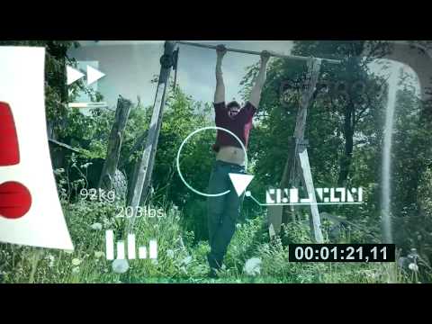 Remas BW92kg/203lbs HANGING ON PULL UP BAR FOR 2:04min