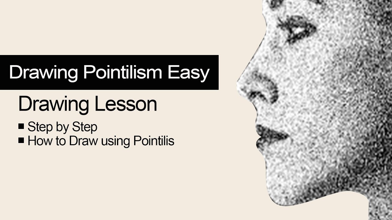 Drawing Pointilism Tutorial Easy - YouTube