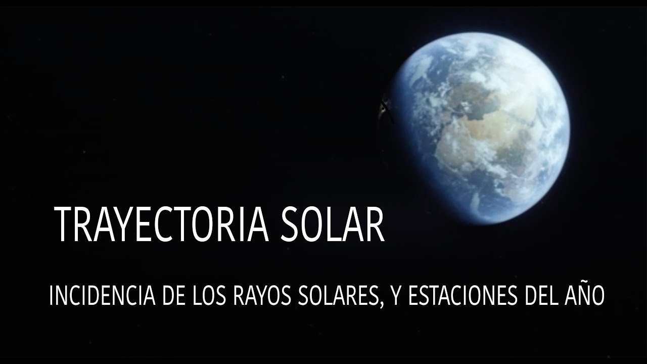 Trayectoria solar e incidencia solar - YouTube