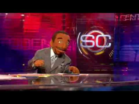 LeBron James and Kobe Bryant Puppets Sing SportsCenter Theme - YouTube