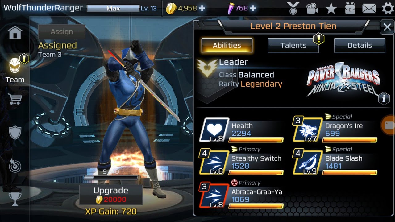 Power Rangers: Legacy Wars The Lone Warrior Episode 11 Ninja Steel Blue ...