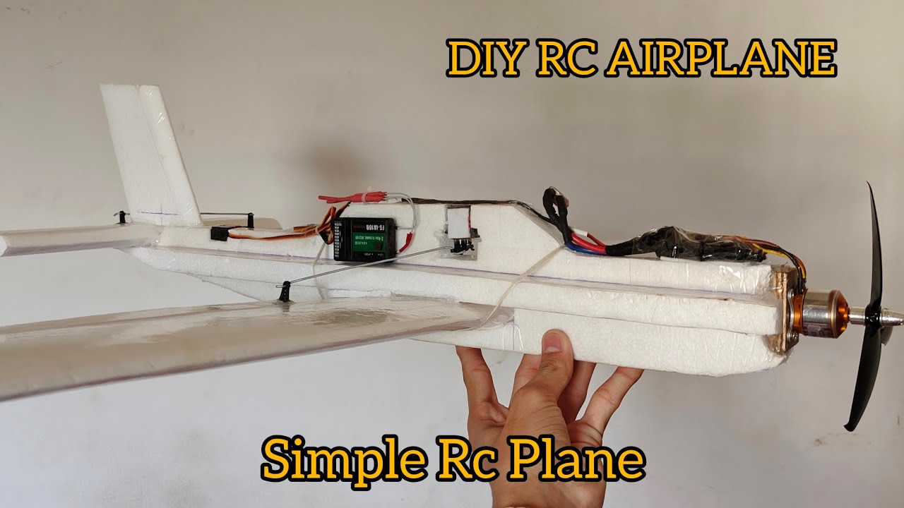 How To Make Simple Rc Airoplane| DIY RC PLANE| Home Made Rc plane ...