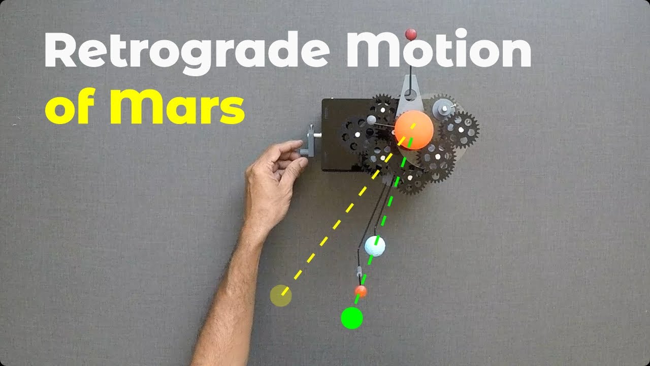 Retrograde Movement of Mars #astronomy #mars - YouTube