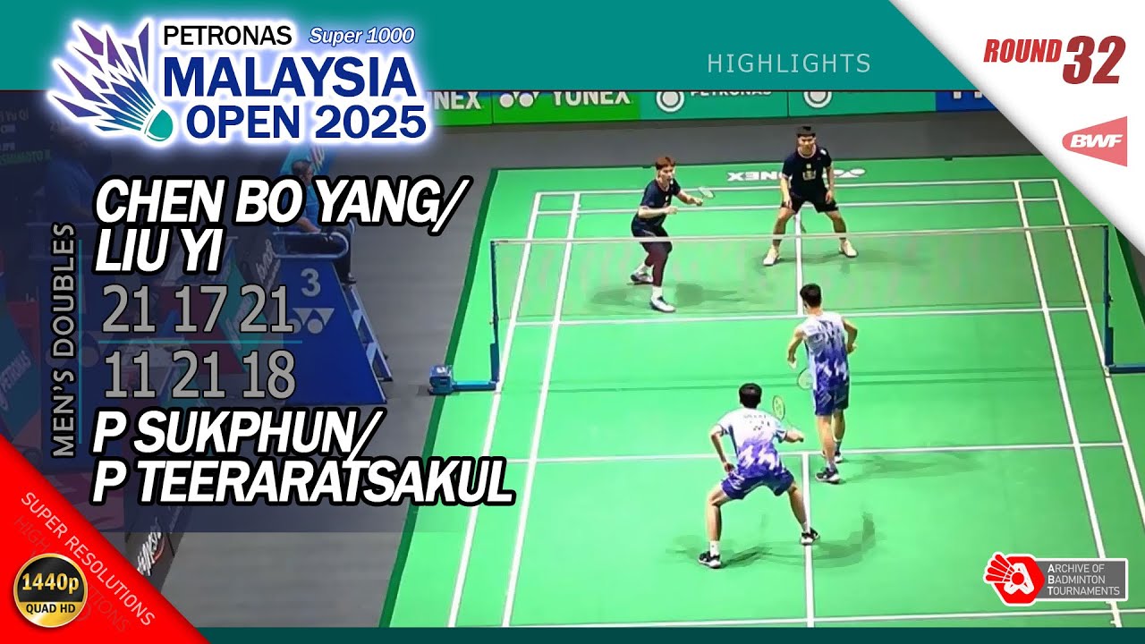 Chen Bo Yang / Liu Yi vs Peeratchai Sukphun / Pakkapon Teeraratsakul ...
