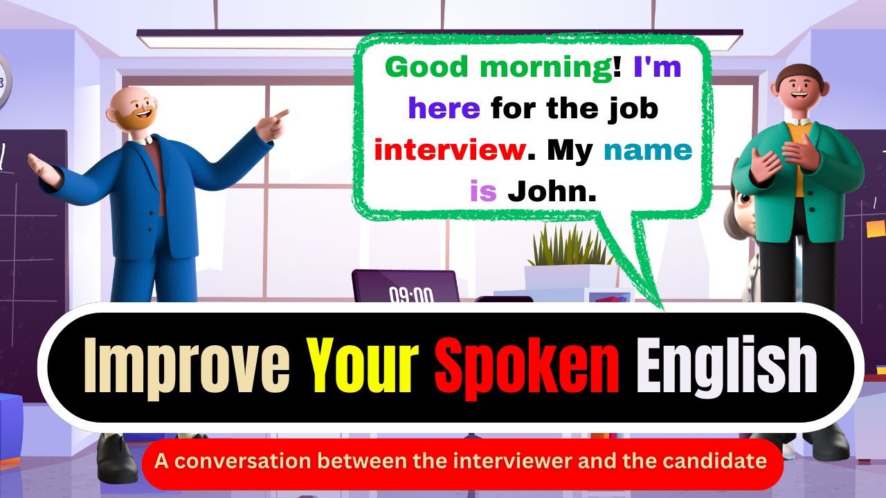 Job Interview English Conversation Practice for Improving Speaking ...