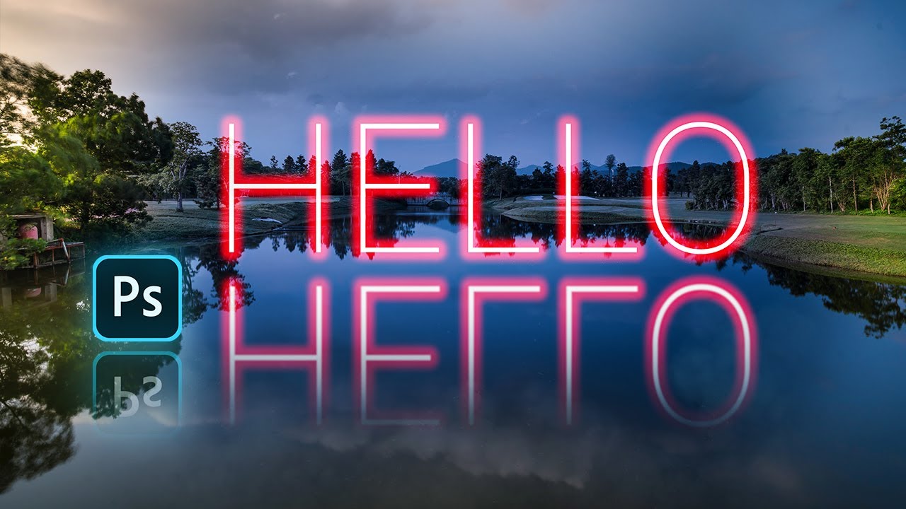 Easily Create Editable Glowing Text Effect with Reflections in ...