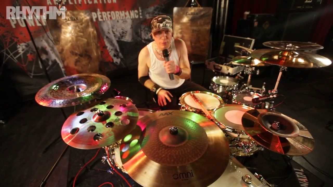 Robin Guy gives Rhythm Magazine a tour of his Natal and Sabian set-up ...