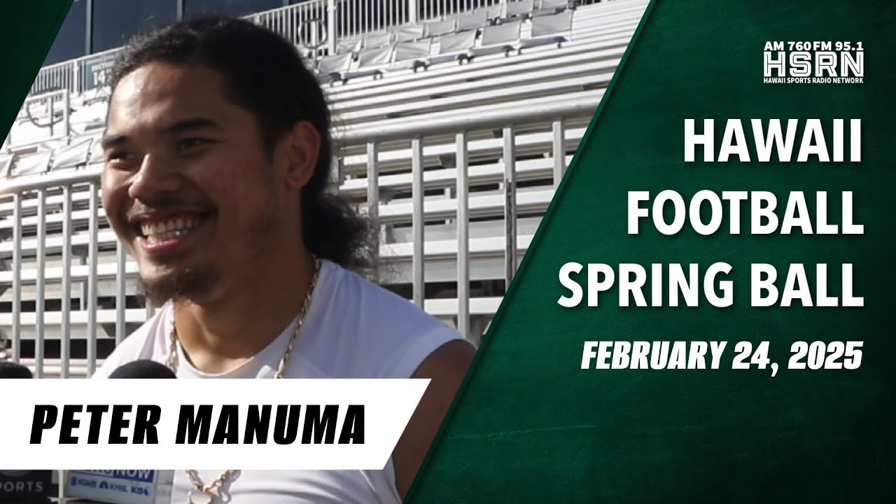 UH Football Spring: Peter Manuma | Feb. 24, 25 - YouTube