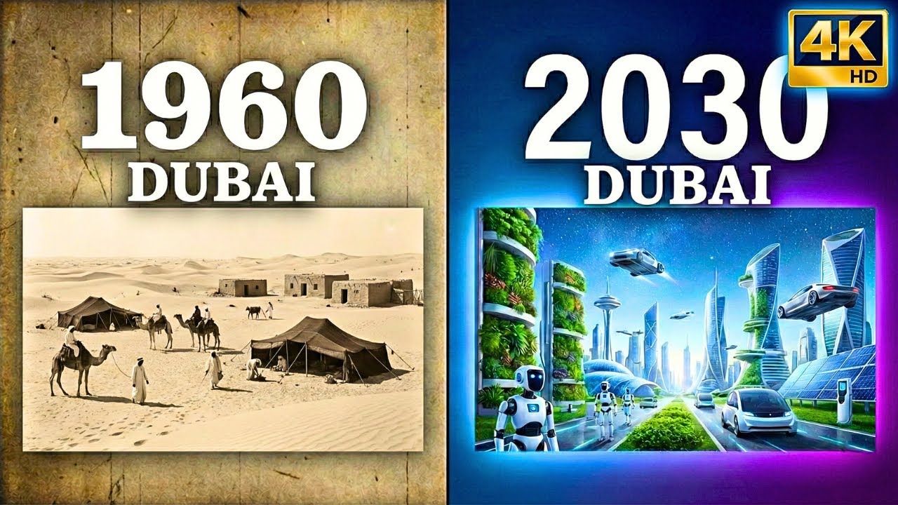 The Evolution of Dubai: 1960 to 2030 (Desert to Sci-Fi City) - YouTube