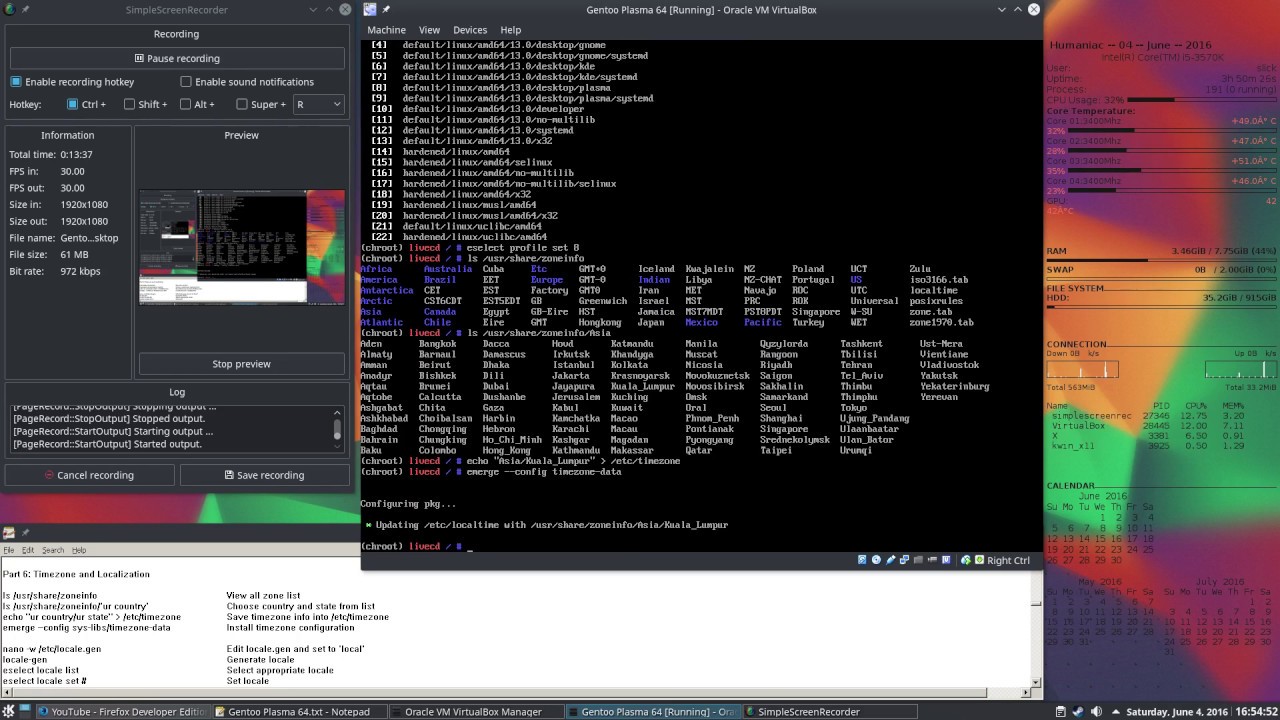 How To Install Gentoo 64bit Plasma 5 Sound Alsa And Pulseaudio Complete Youtube