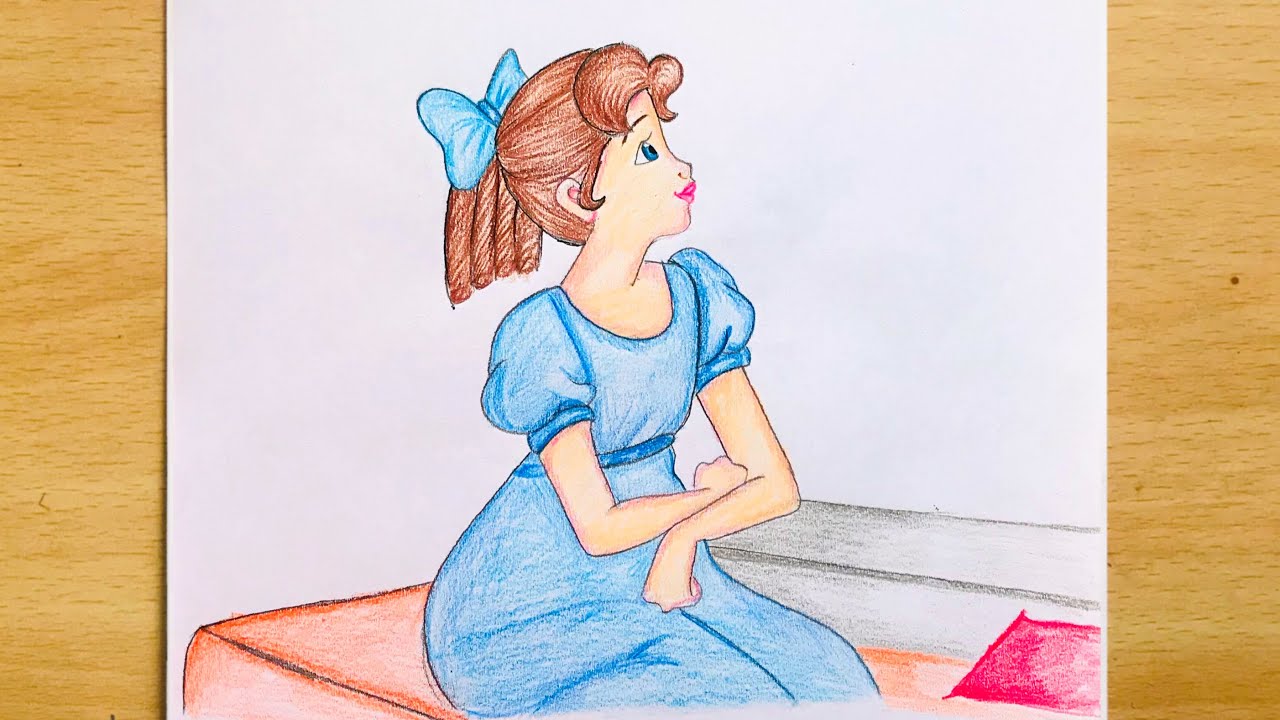 How to Draw Wendy Darling - YouTube