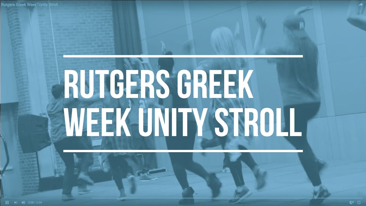 Rutgers Greek Week: Unity Stroll - YouTube