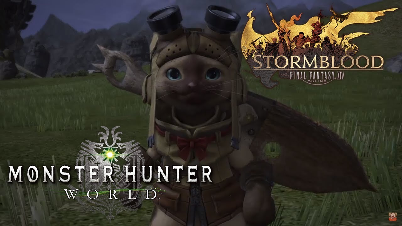 Final Fantasy XIV: Stormblood - Monster Hunter Collab Event Quest - YouTube