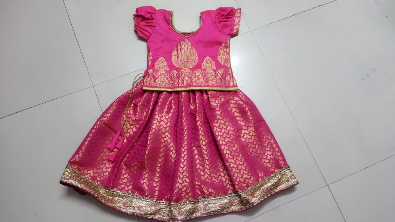 lehenga dress for kids/ plated ghagra and choli for 2 years old baby ...