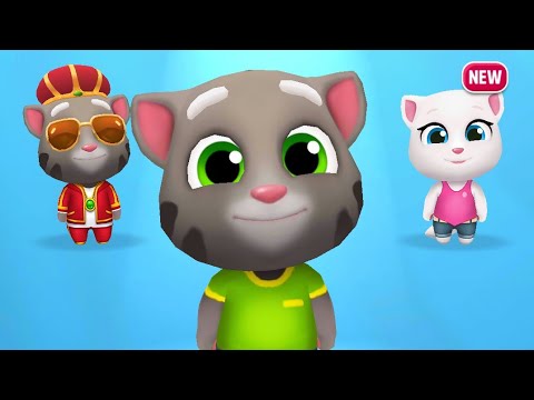 Talking Tom Gold Run Unlimited Gold Coins and Gems Gameplay and all ...