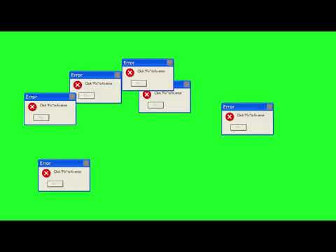 Windows Error Green Screen - YouTube