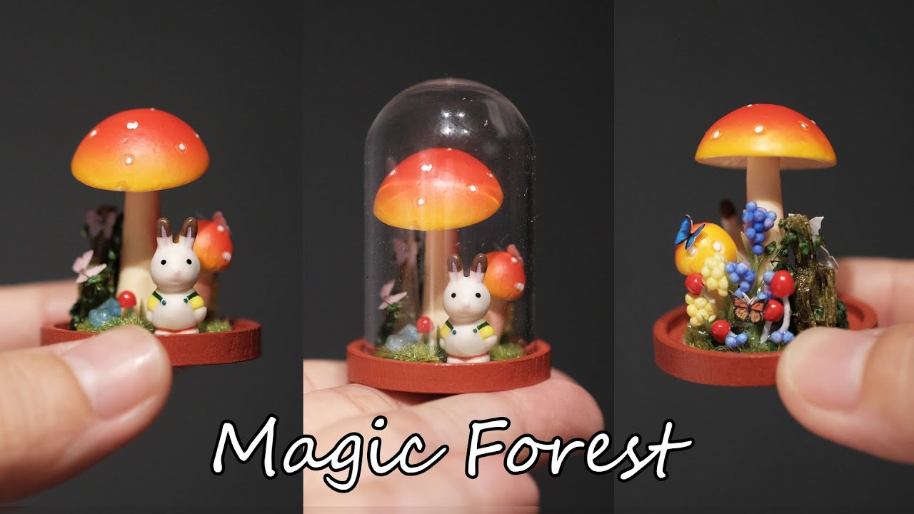DIY Miniature Dollhouse Kit || Magic Forest - Miniature Scenes From ...