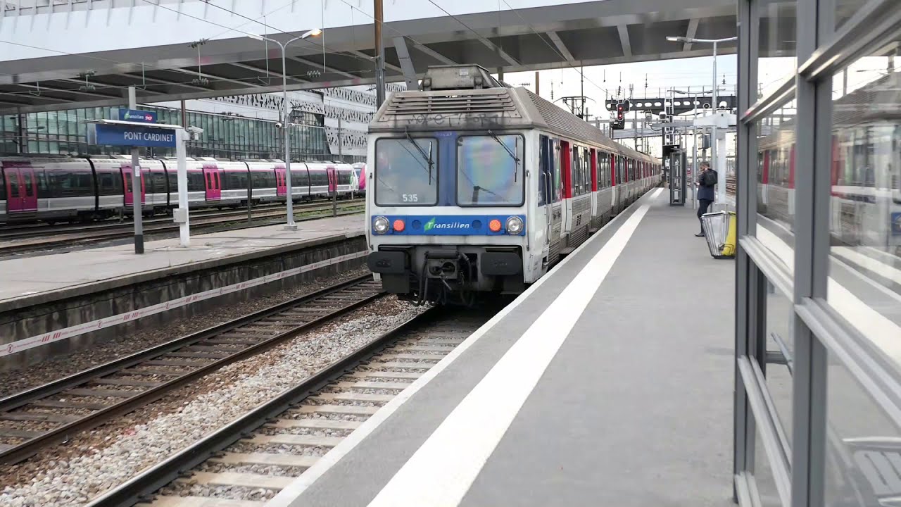 [Ligne L du Transilien] Départ de la Z6400 - YouTube
