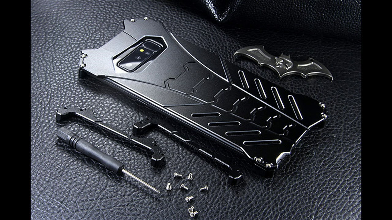 Batman Metal Aluminum Shockproof Stand Case For Note 8 lst Look ! - YouTube