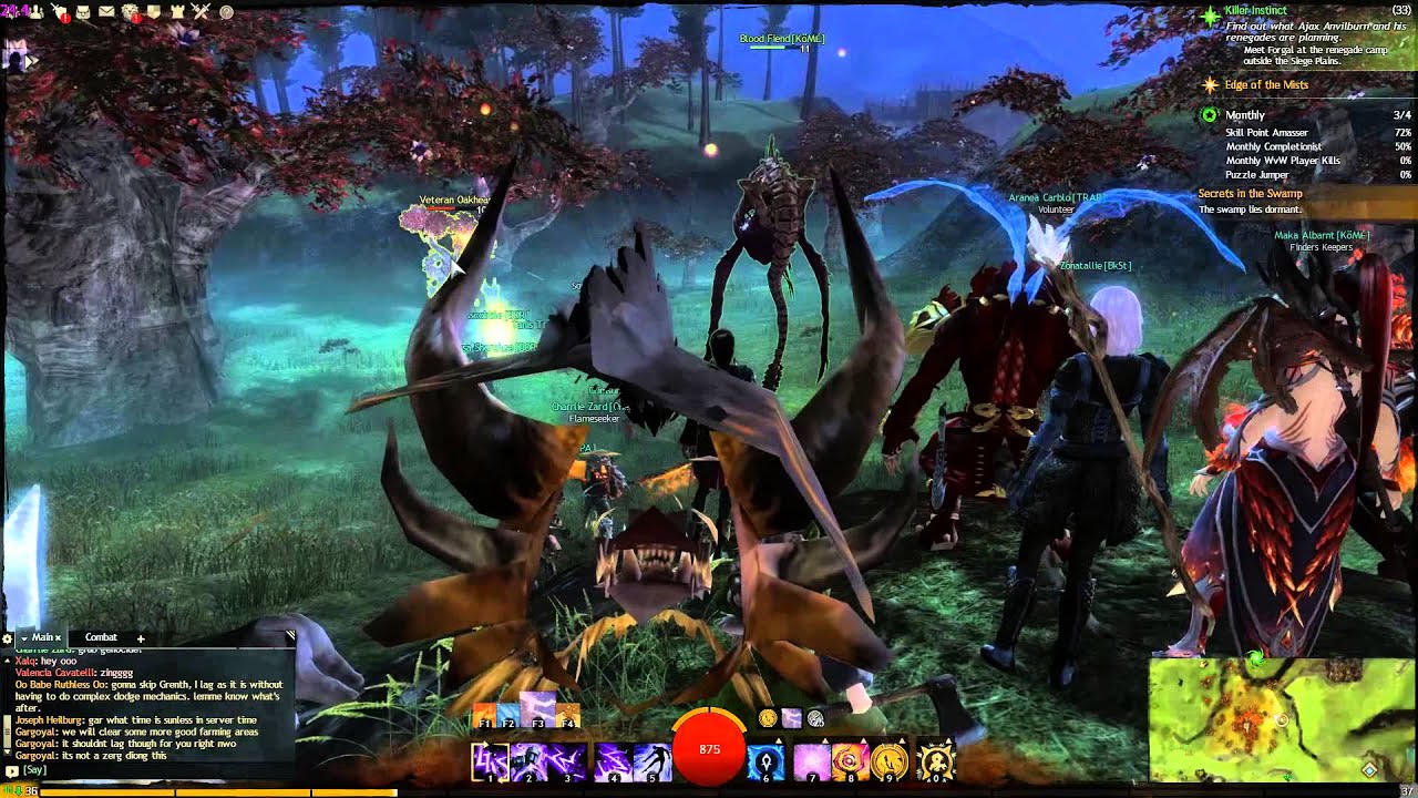Guild Wars 2 Raid Boss Farming Run Elementalist Lvl 35 - Dagger/Dagger ...