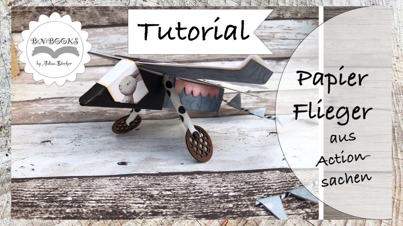 DIY * Papierflieger / Flugzeug * Paper Craft * basteln mit Papier ...