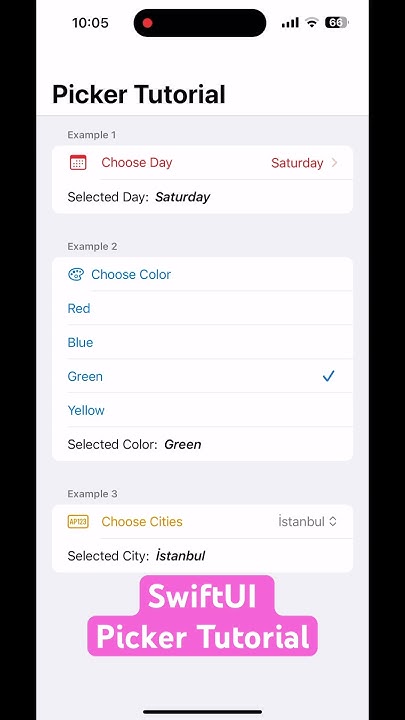 SwiftUI Picker Tutorial #swiftui #ios #picker - YouTube