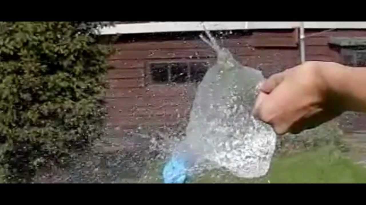 WATER BALLOON POPPING VARIOUS SPEEDS - YouTube