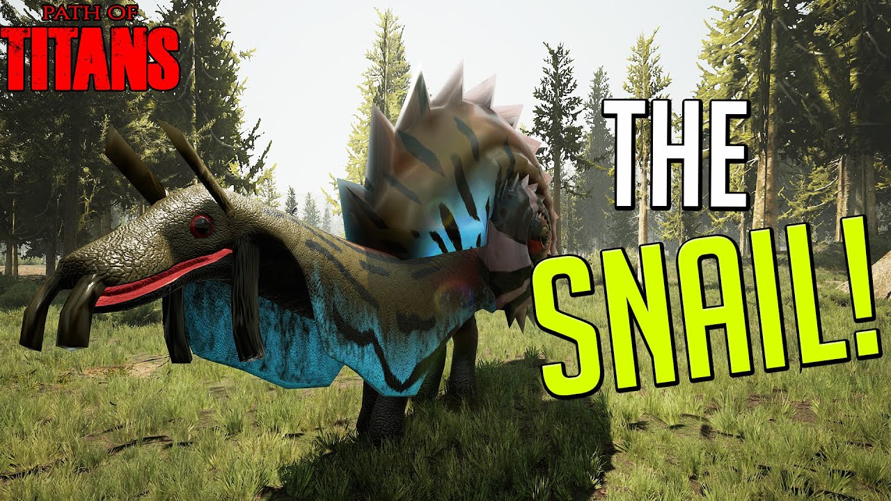 I Became A BIG Snail - Path of Titans (Mod) - YouTube