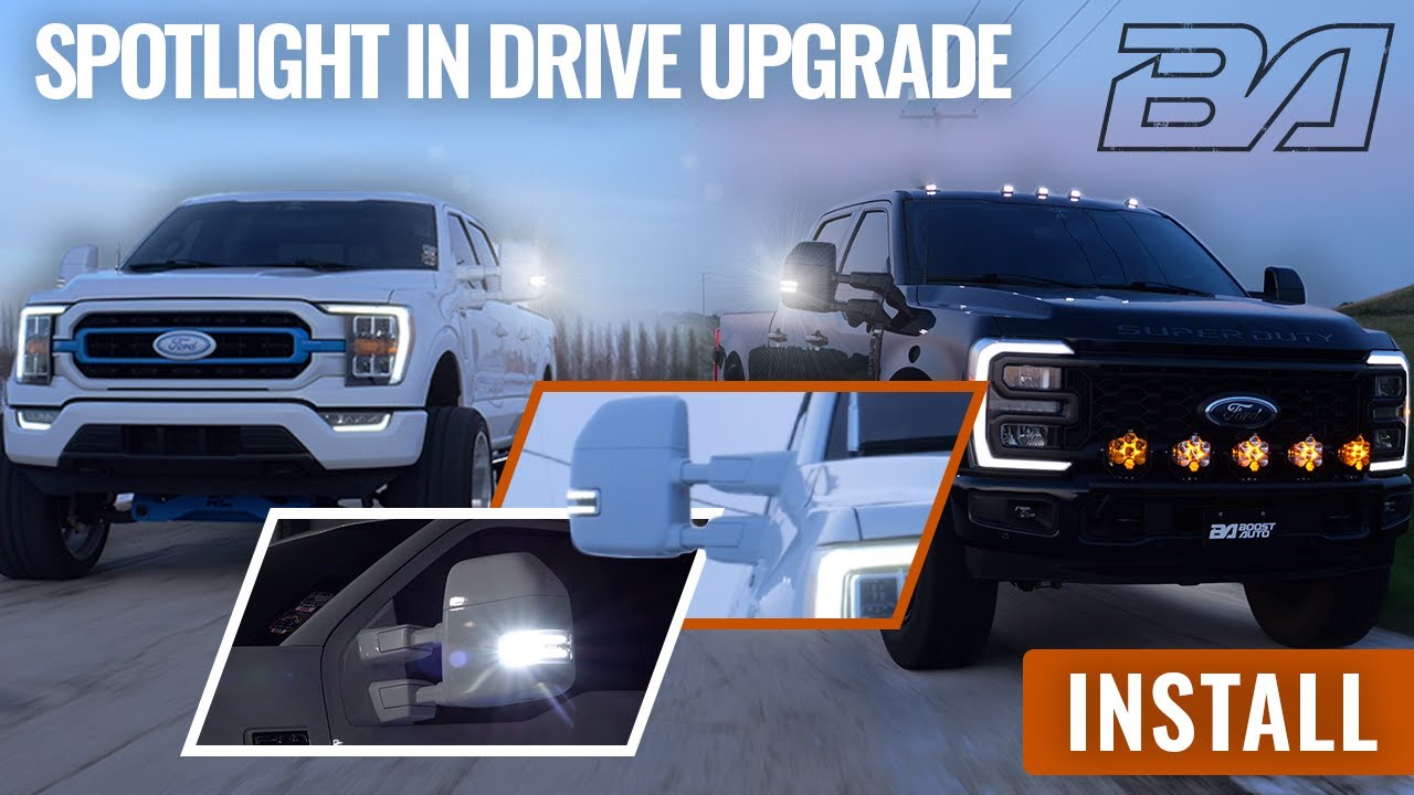 Boost Auto Mirror Spotlight in Drive Mod | 2021-2026 Ford F150 & 2023 ...