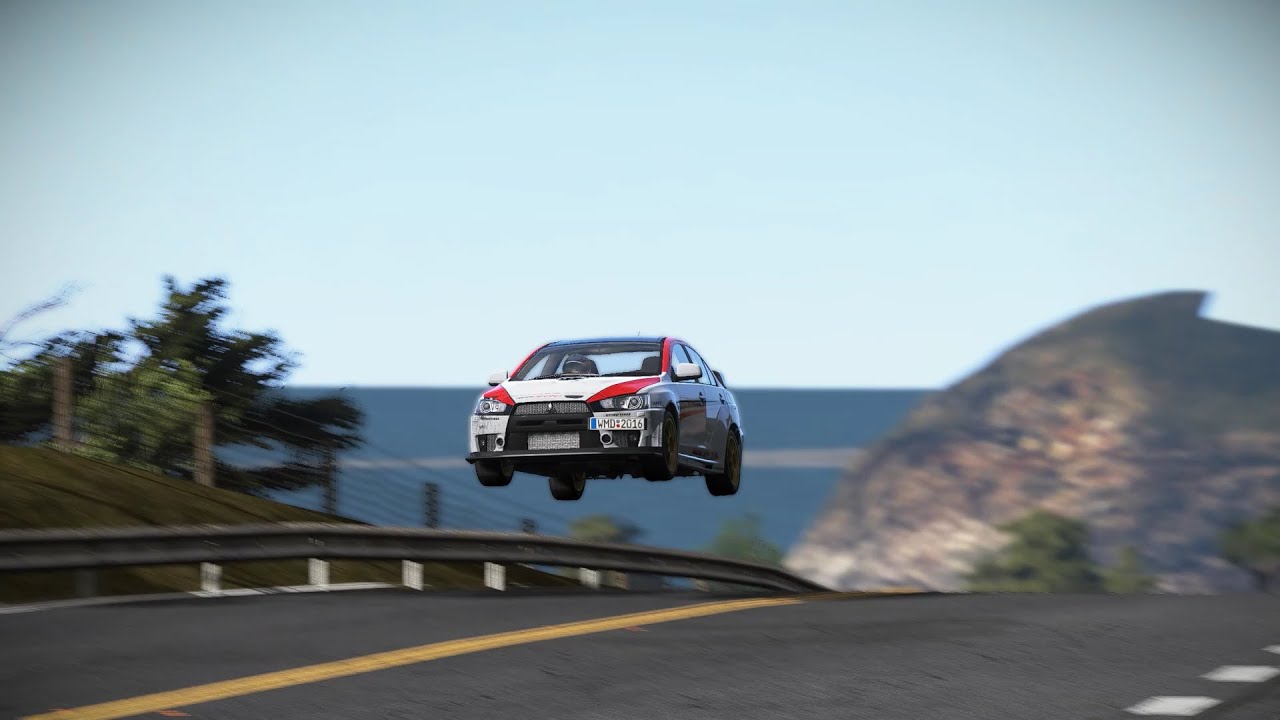 Just some random video of Mitsubishi Lancer Evo X racing down the ...