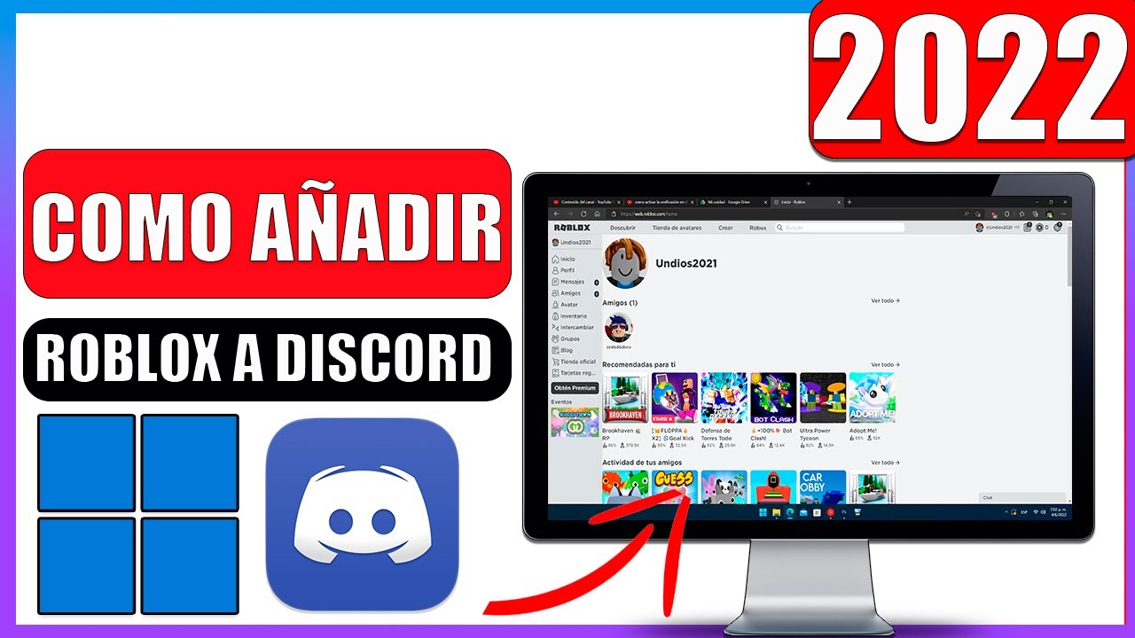 🔴Como añadir roblox a estado en discord - YouTube