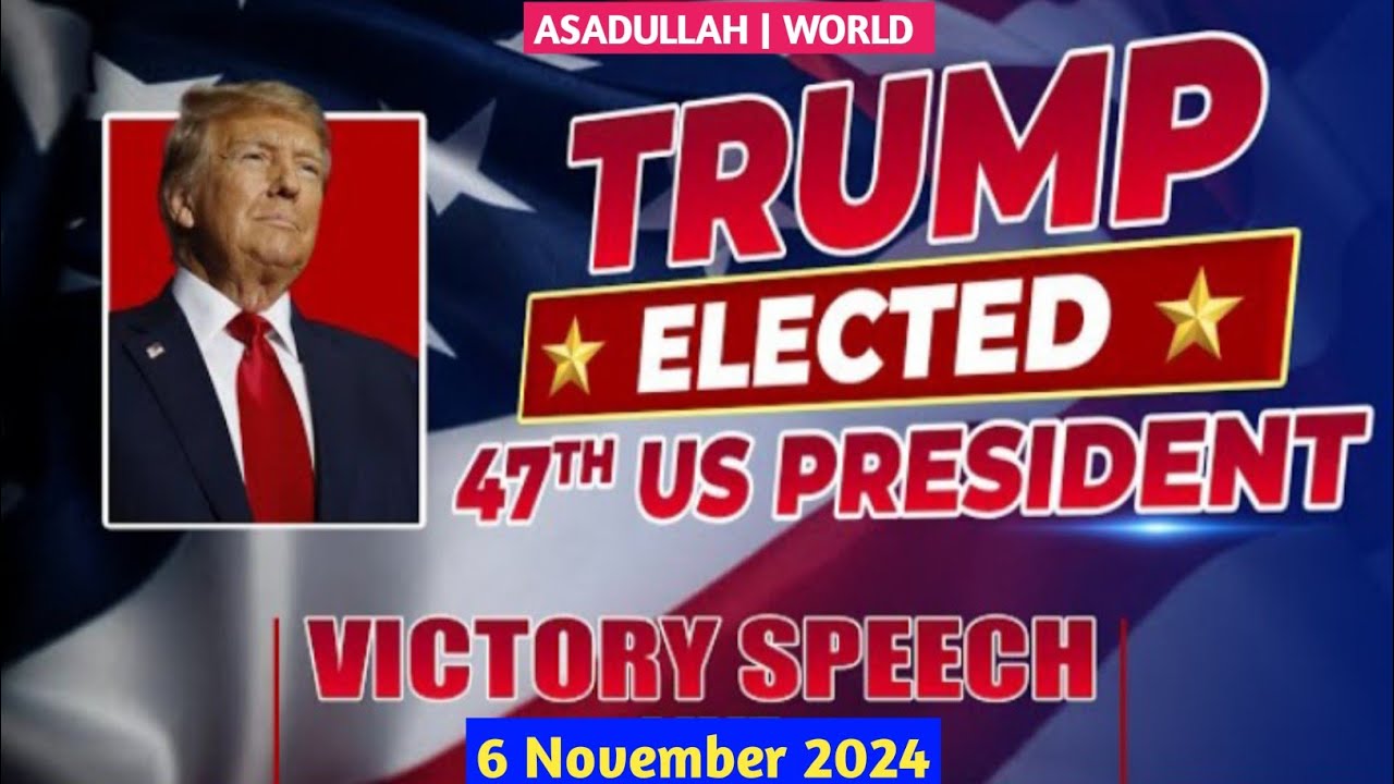 Donald Trump’s Victory Speech | USA | 47th President | US Election 2024 ...