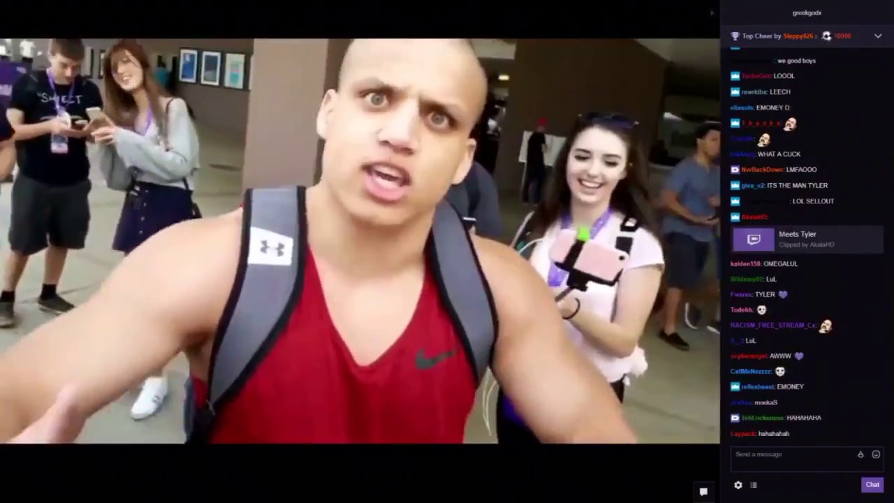 Greek meets and fights Tyler for the first time and cries (with chat ...