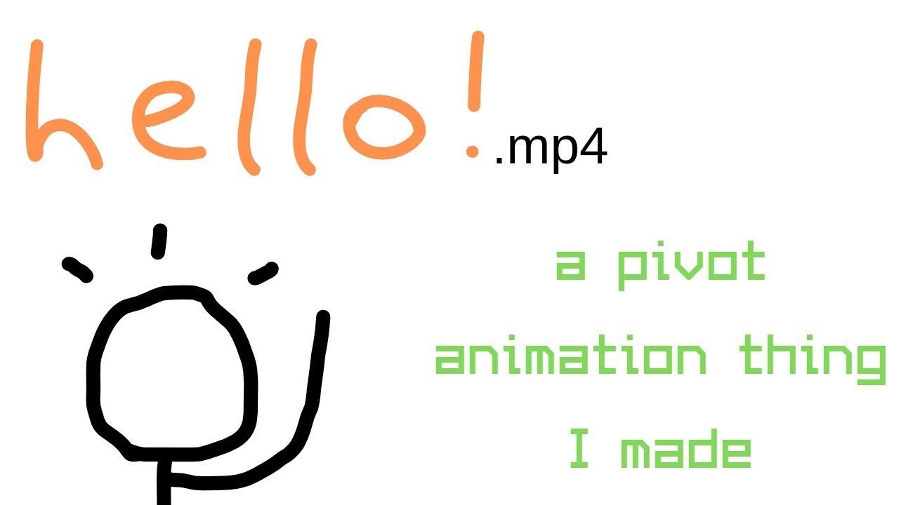hello.mp4 - a little animation thing I made in pivot - YouTube