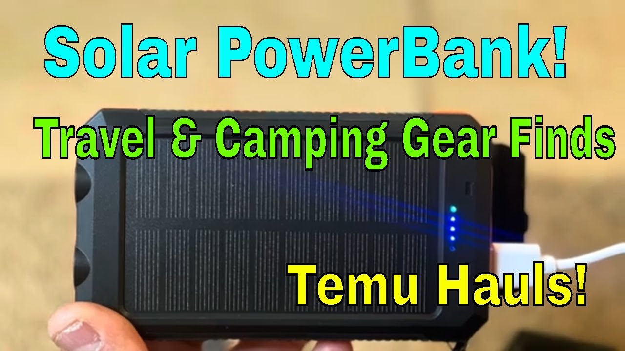 Solar Powered Power Bank On TEMU. TEMU Hauls! #powerbank #temuhaul # ...