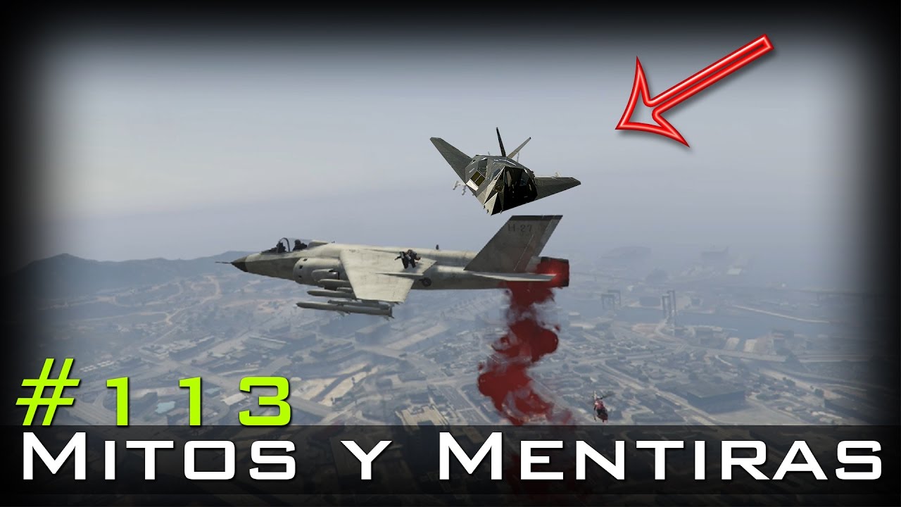 GTA V - Mitos y Mentiras #113 | Que pasa si chocas contra el bombardero ...