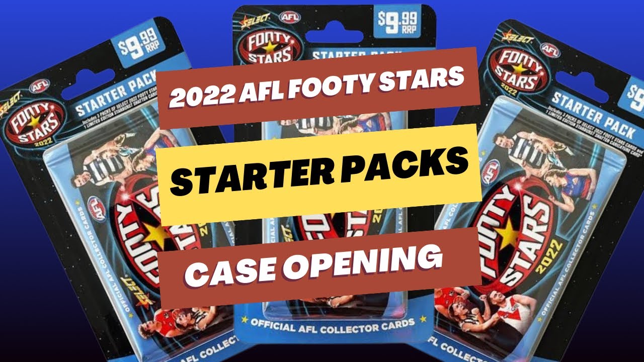 Box Break #15 - 2022 AFL Footy Stars Starter Pack Case - YouTube
