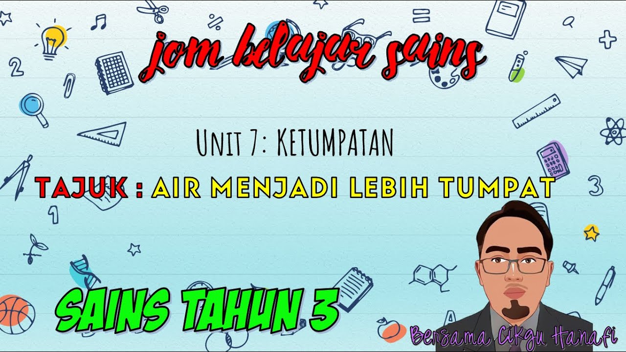 SAINS TAHUN 3: KETUMPATAN | AIR MENJADI LEBIH TUMPAT - YouTube
