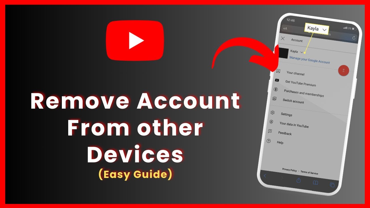 How To Remove Your YouTube Account From Other Devices - YouTube