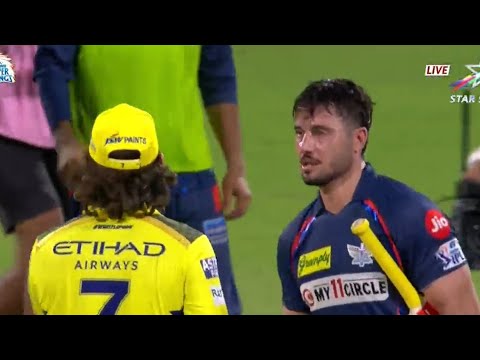 Marcus Stoinis Angry Celebration In Front Of Ms Dhoni After Lsg Defeat ...