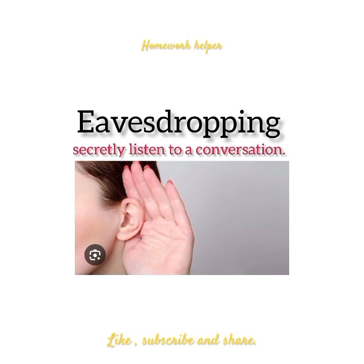 #eavesdropping #secretListening #advancedenglish #wordoftheday # ...