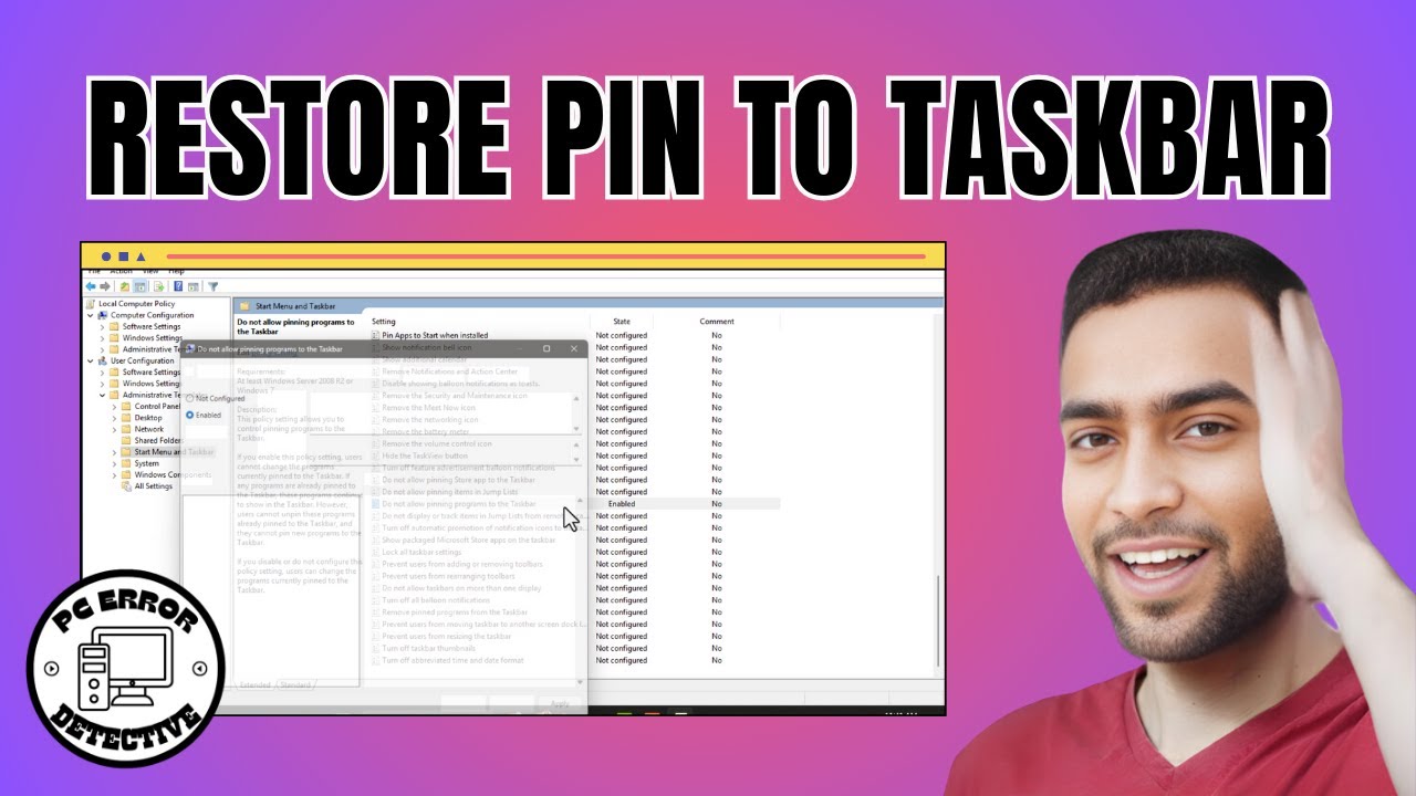 How to Fix "Pin to Taskbar" Option Missing in Windows Computer - Full Guide in 2025 - YouTube